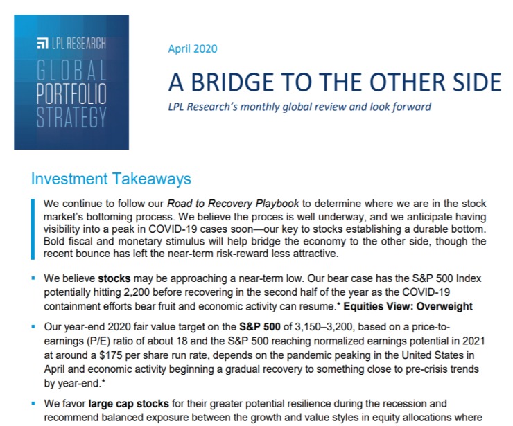 Global Portfolio Strategy | A Bridge to the Other Side | April 9, 2020 ...